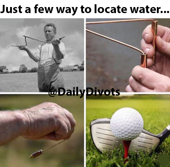 Locating Water - Daily Divots | Everything fun about golf